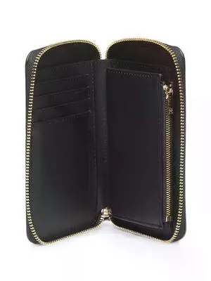 Tommy Hilfiger Logo-plaque Wristlet Compact Zip Wallet - Black