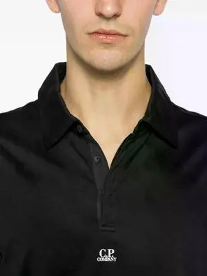 C.P. COMPANY Logo-print Polo Shirt