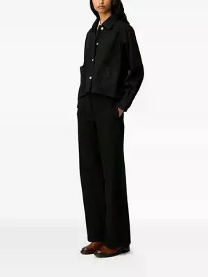 Claudie Pierlot Embroidered Denim Worker Jacket