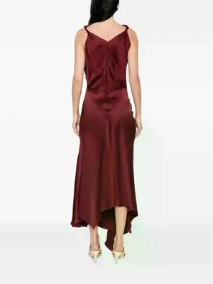 Victoria Beckham Posy Draped Asymmetric Gown