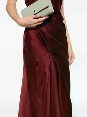 Victoria Beckham Posy Draped Asymmetric Gown