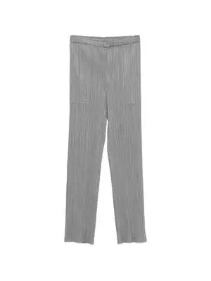 Issey Miyake Cropped Trousers With Pleated Design