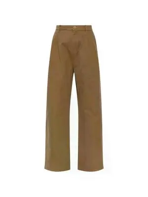 JIL SANDER Pleated Cotton Trousers