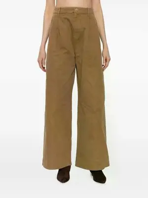 JIL SANDER Pleated Cotton Trousers