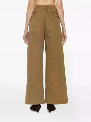 JIL SANDER Pleated Cotton Trousers