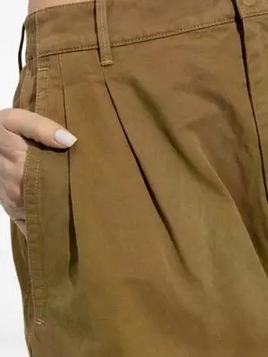 JIL SANDER Pleated Cotton Trousers