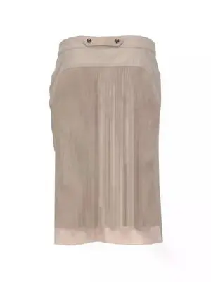 TOM FORD Belted Ribbed-panel Midi Skirt