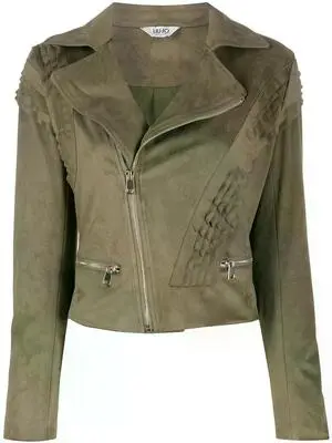 Liu Jo Asymmetrical Ruched Biker Jacket