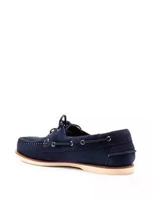 BERWICK 1707 Suede Lace-up Boat Shoes