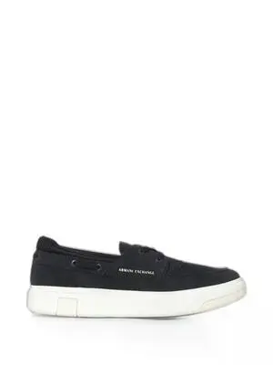 Armani Exchange Suede Boat Shoes