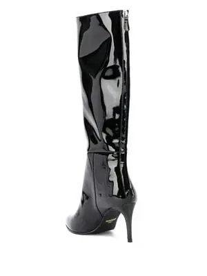 Moschino Logo-panel Knee-high Boots