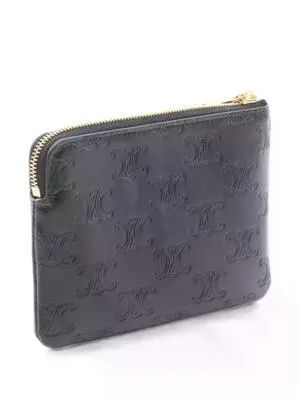 Celine 2010s Triomphe Coin Purse - Black