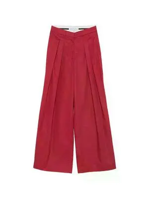 ABADIA Berry Double-pleat Trousers