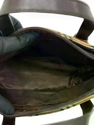 Burberry Haymarket Check Canvas Handbag