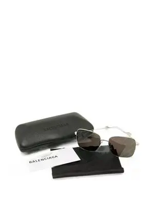 Balenciaga Logo Square-frame Sunglasses