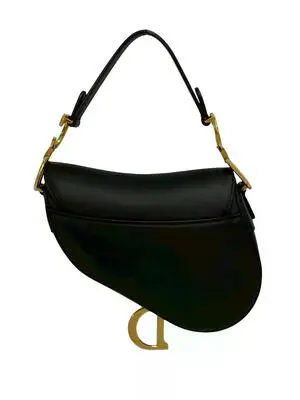 Dior Mini Smooth Calfskin Saddle Bag - Black