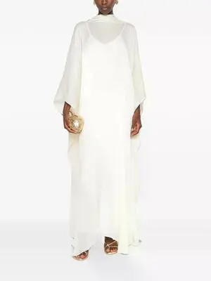 ABADIA Sheer Pleated Kaftan