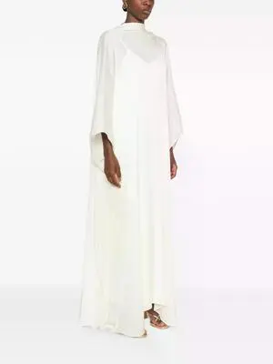 ABADIA Sheer Pleated Kaftan