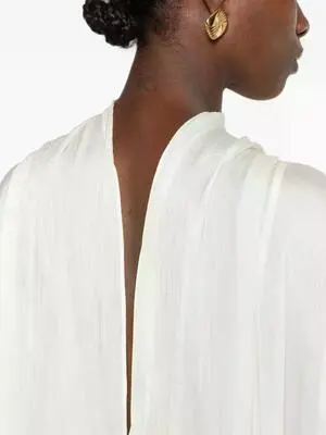 ABADIA Sheer Pleated Kaftan