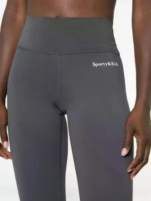 SPORTY & RICH Logo Print High-waisted Leggings