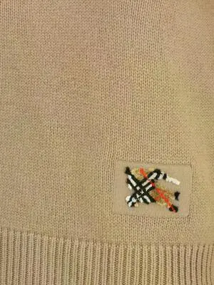 Burberry Logo Patch Round Neck Sweater