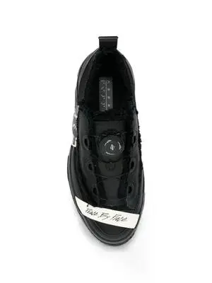 Y’s Frayed-edge Platform Sneakers