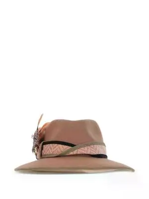 ALEXIA ALVAREZ DE TOLEDO Feather-brooch Wool Felt Hat