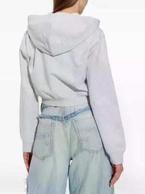 Alexander Wang Cropped Zip-up Hoodie
