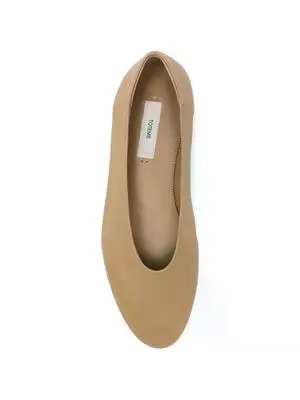 TOTEME Almond Toe Ballet Flats - Neutrals