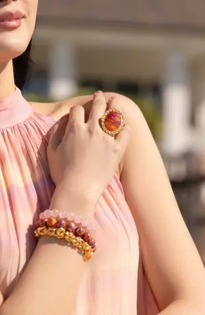 Nest Jewelry Spiny Oyster Adjustable Ring