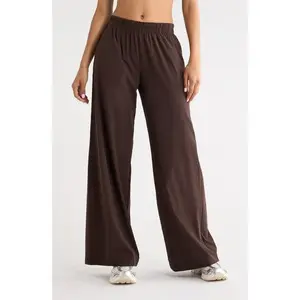 Zella Atlas Wide Leg Pants - Brown Mole