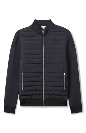 REISS Freddie Mixed Media Jacket