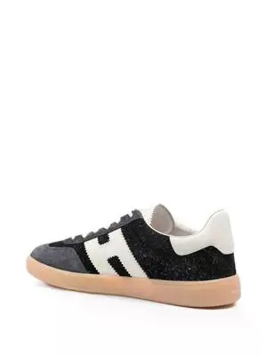 Hogan Paneled Lace-up Sneakers - Blue