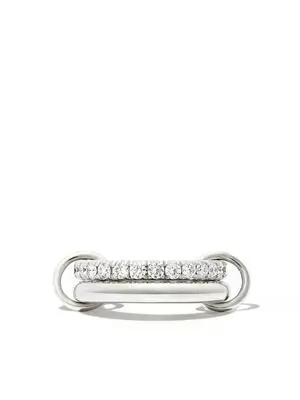 SPINELLI KILCOLLIN 18kt White Gold Virgo Diamond Link Ring