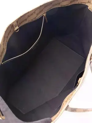 Balenciaga Bb Monogram Tote Bag - Grey