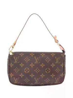 LOUIS VUITTON Monogram Pochette Accessories Shoulder Bag - Brown