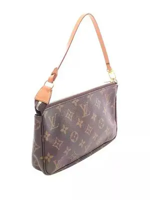 LOUIS VUITTON Monogram Pochette Accessories Shoulder Bag - Brown