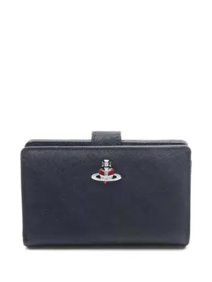 VIVIENNE WESTWOOD 2020s Orb Saffiano Wallet - Black