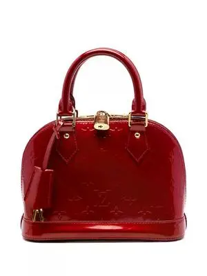 LOUIS VUITTON Monogram Vernis Alma Bb Satchel