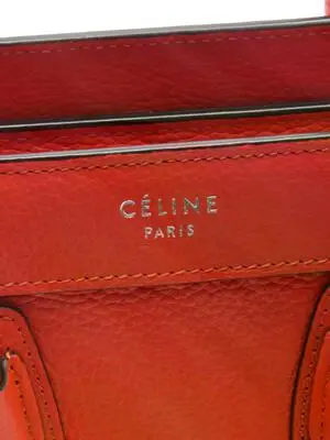 Celine Nano Leather Luggage Tote Satchel