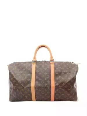 LOUIS VUITTON Monogram Keepall 50 Boston Bag