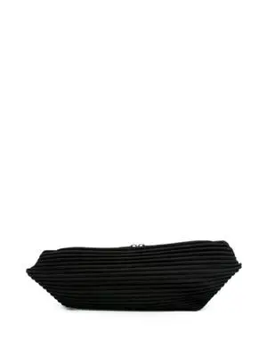 Issey Miyake Pleated Belt Bag - Black