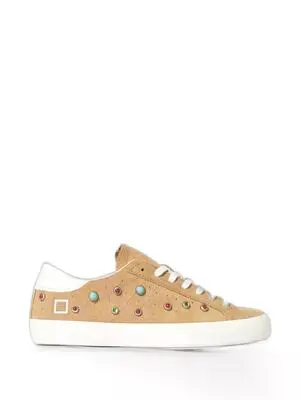 D.a.t.e. Stud-embellished Suede Sneakers
