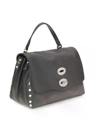 ZANELLATO Postina Daily Leather Satchel - Grey