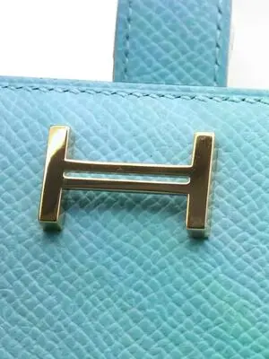Hermès 2022 Béarn Soufflé Long Wallet - Blue