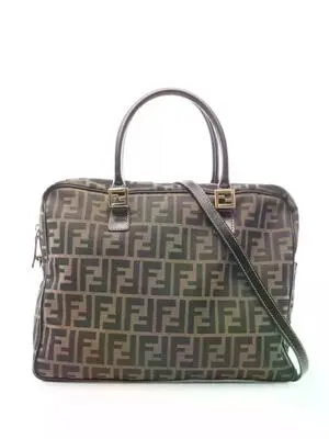 Fendi Zucca Briefcase - Black