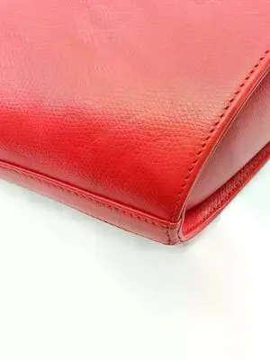 Saint Laurent Arabesque Embossed Leather Shoulder Bag