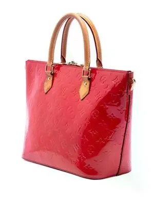 LOUIS VUITTON Monogram Vernis Montebello Mm Satchel - Red