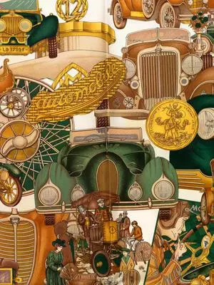 Hermès 1980-2010 Automobile Silk Scarf 90 Scarves
