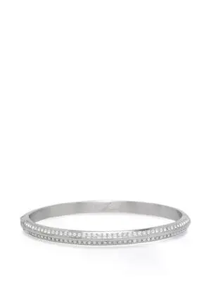 Karl Lagerfeld Crystal-embellished Hinged Bangle